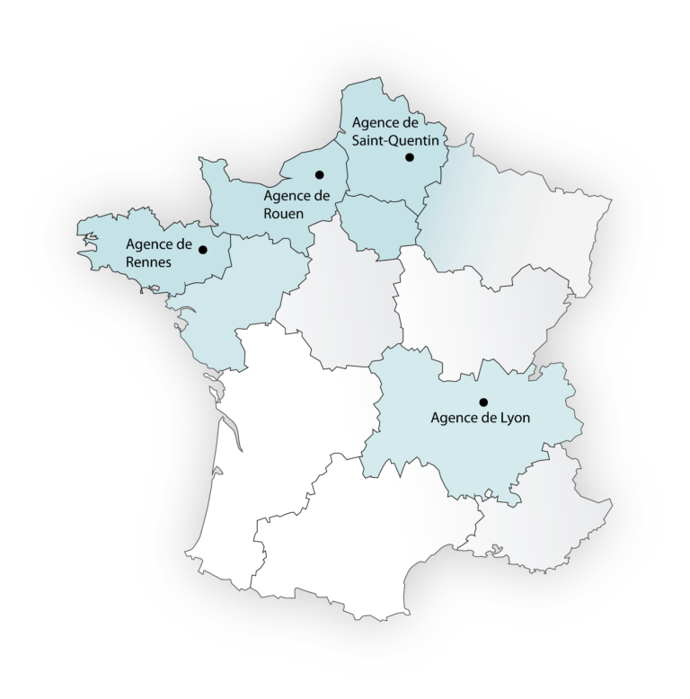 Nos zones géographiques de prestations – IPH Ingénierie